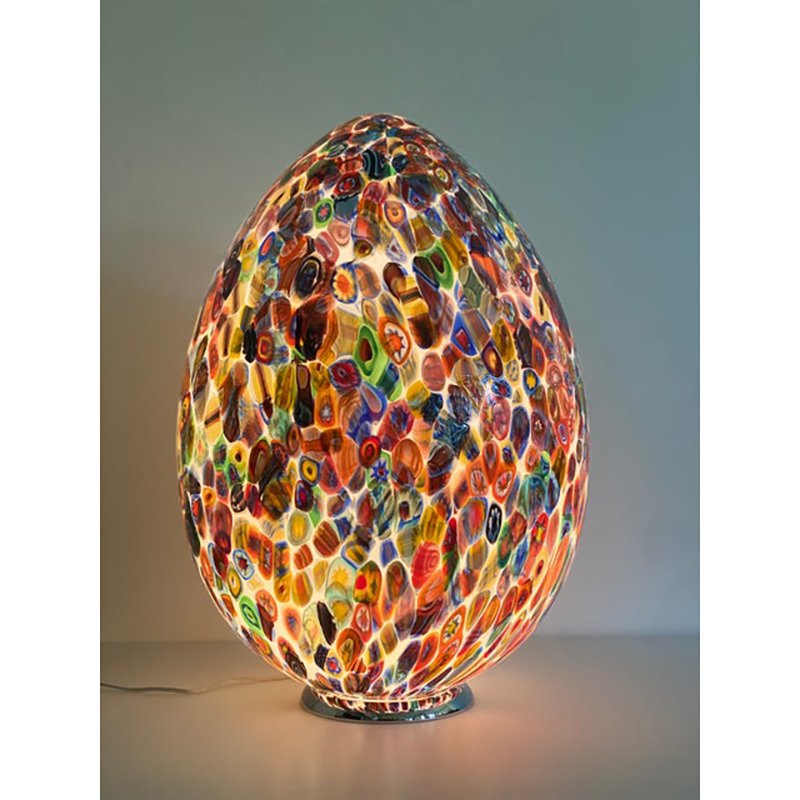 Murano Style Glass Egg Table Lamps by Simoeng, Set of 2 for sale at Pamono