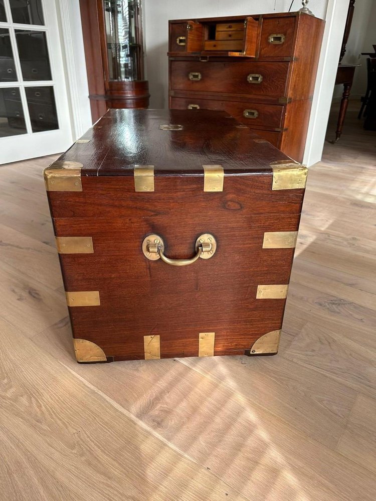 Antique Teak Colonial Chest for sale at Pamono