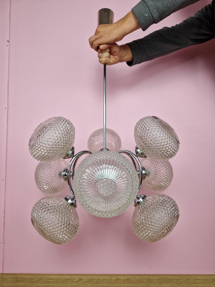 Sputnik Crystal Chandelier by Richard Essig, 1960s for sale at Pamono