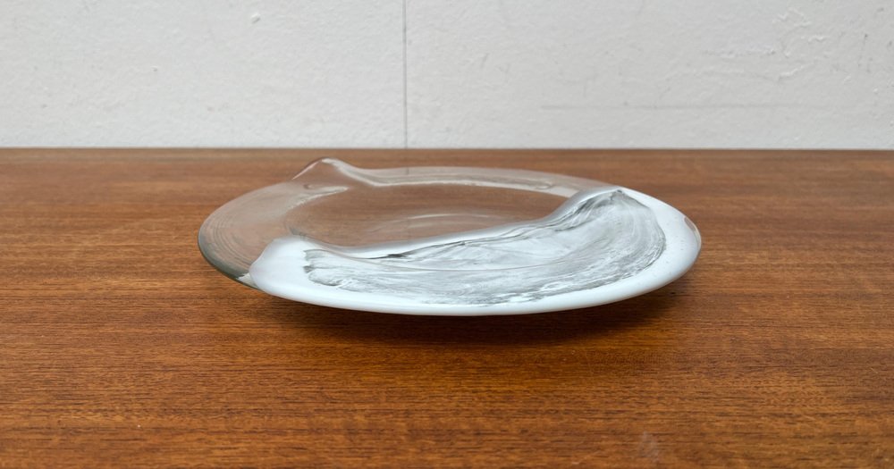 Deutscher Vintage Glasteller oder Schale von Hans Jürgen Richartz für ...