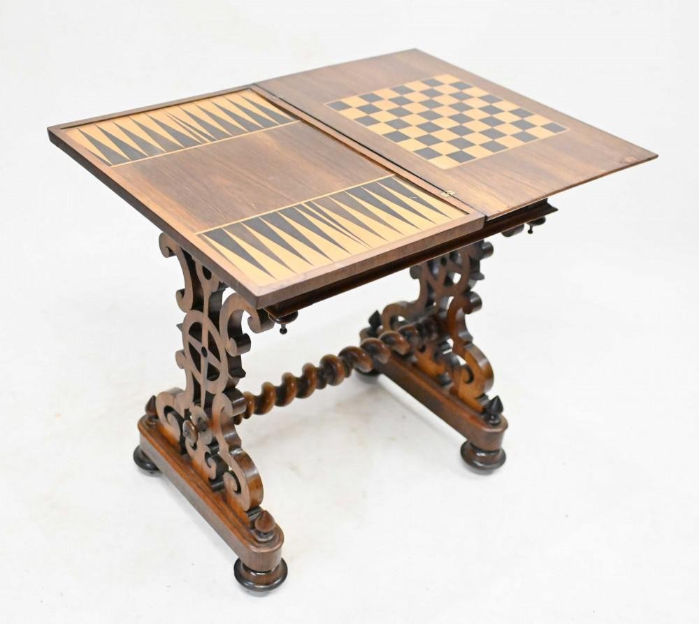 Victorian Games Table, 1840s for sale at Pamono
