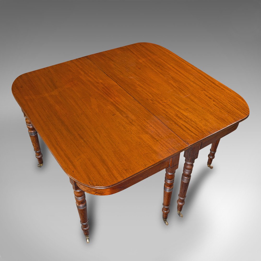 English Demi Lune End Tables, 1820s, Set of 2 for sale at Pamono