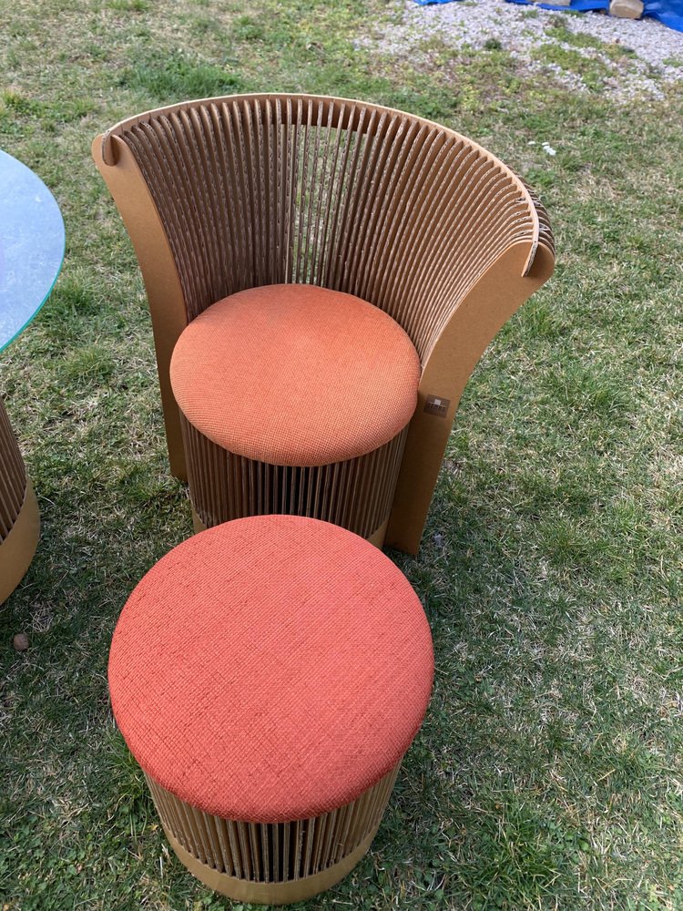 Mid-Century Modern Cardboard Set, 2000s, Set of 5 for sale at Pamono