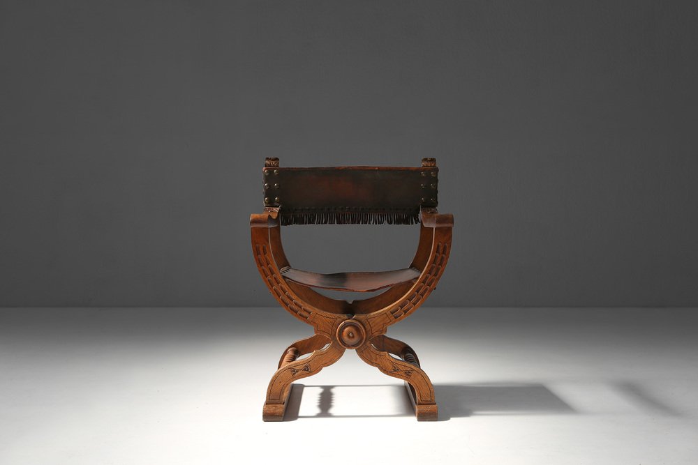 Neo-Renaissance Throne Chair, 1890s for sale at Pamono