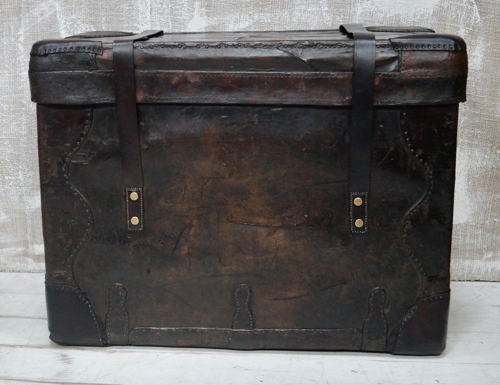 Georgian Leather Boot Trunk, 1800s for sale at Pamono