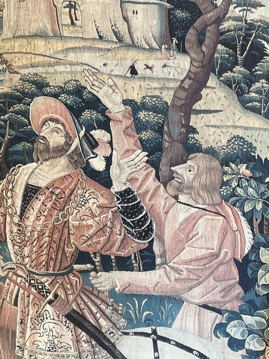 Tudor Hunting Scene Tapestry for sale at Pamono
