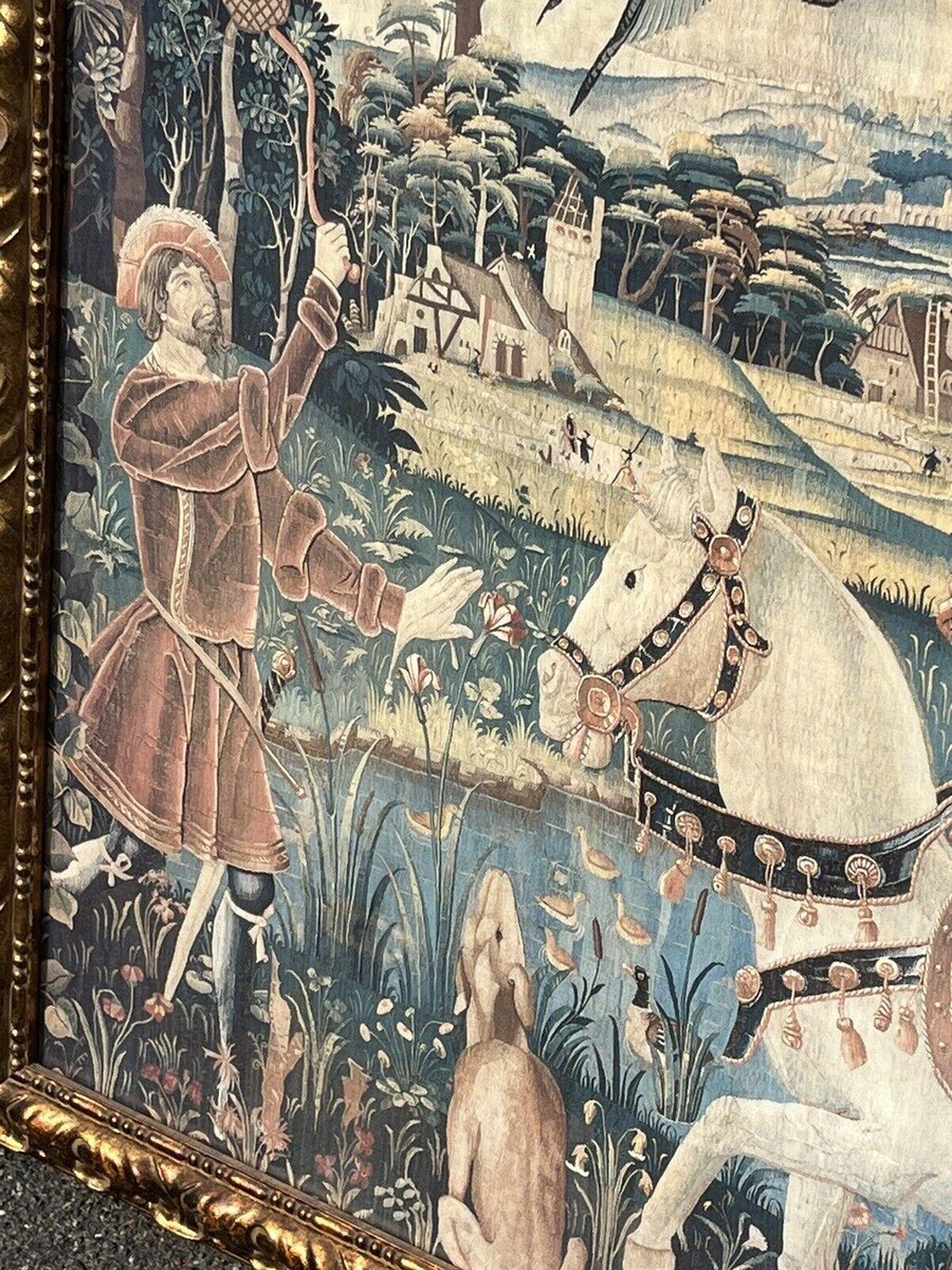 Tudor Hunting Scene Tapestry for sale at Pamono
