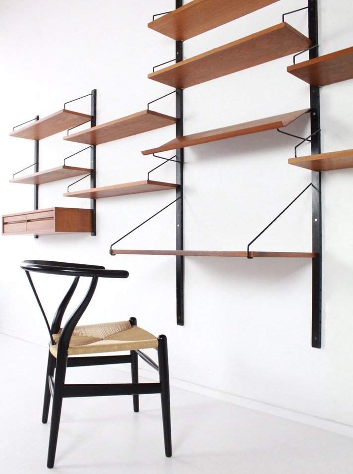 Royal System Wandregal von Poul Cadovius für Cado, Denmark, 1960er bei ...