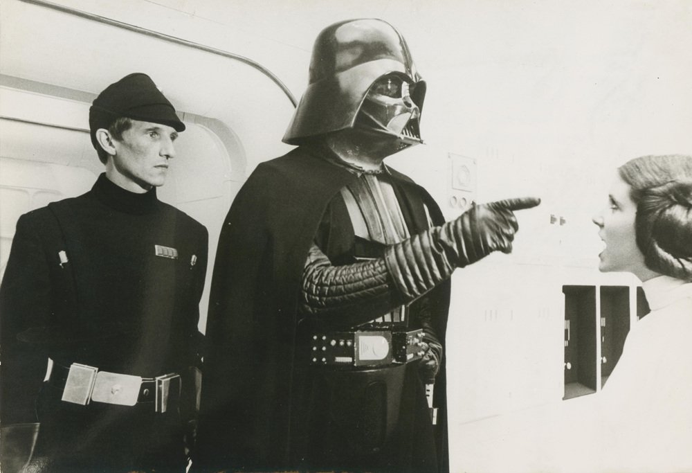 Star Wars, Darth Vader and Leia, 1977, Photographic Print for sale at ...