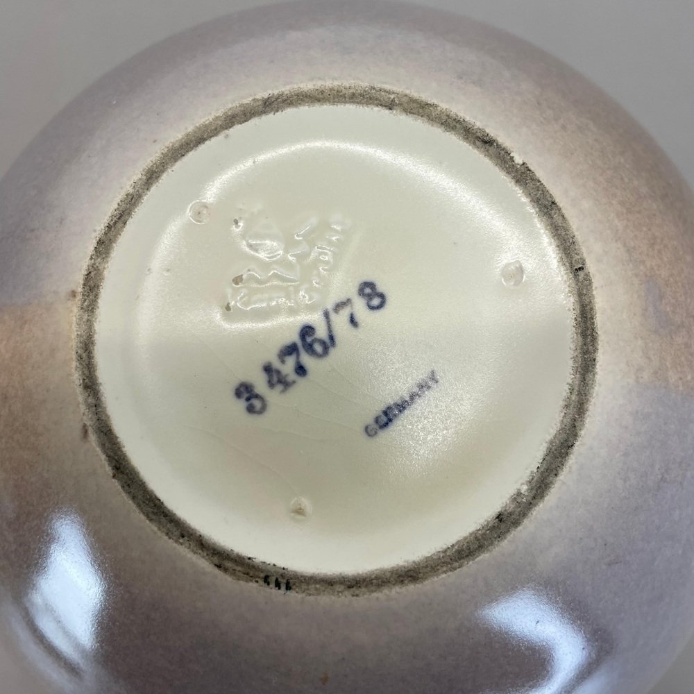 Bauhaus Ceramic Pottery Vase attributed to Karlsruher Majolika, Germany ...