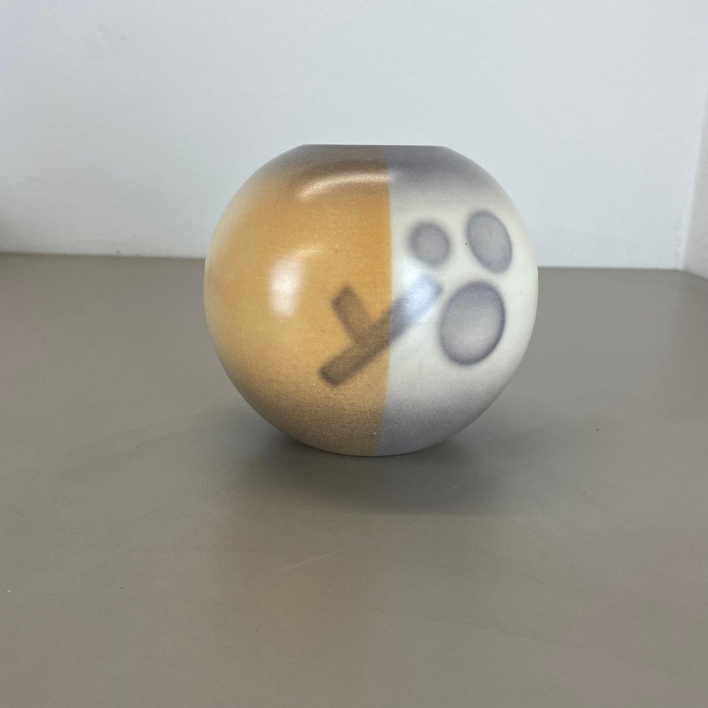 Bauhaus Ceramic Pottery Vase attributed to Karlsruher Majolika, Germany ...