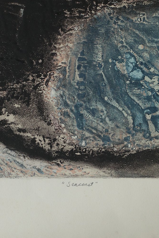 Lawrence Heyman, Sea Coast, Etching on Arches Paper, 1960s for sale at ...
