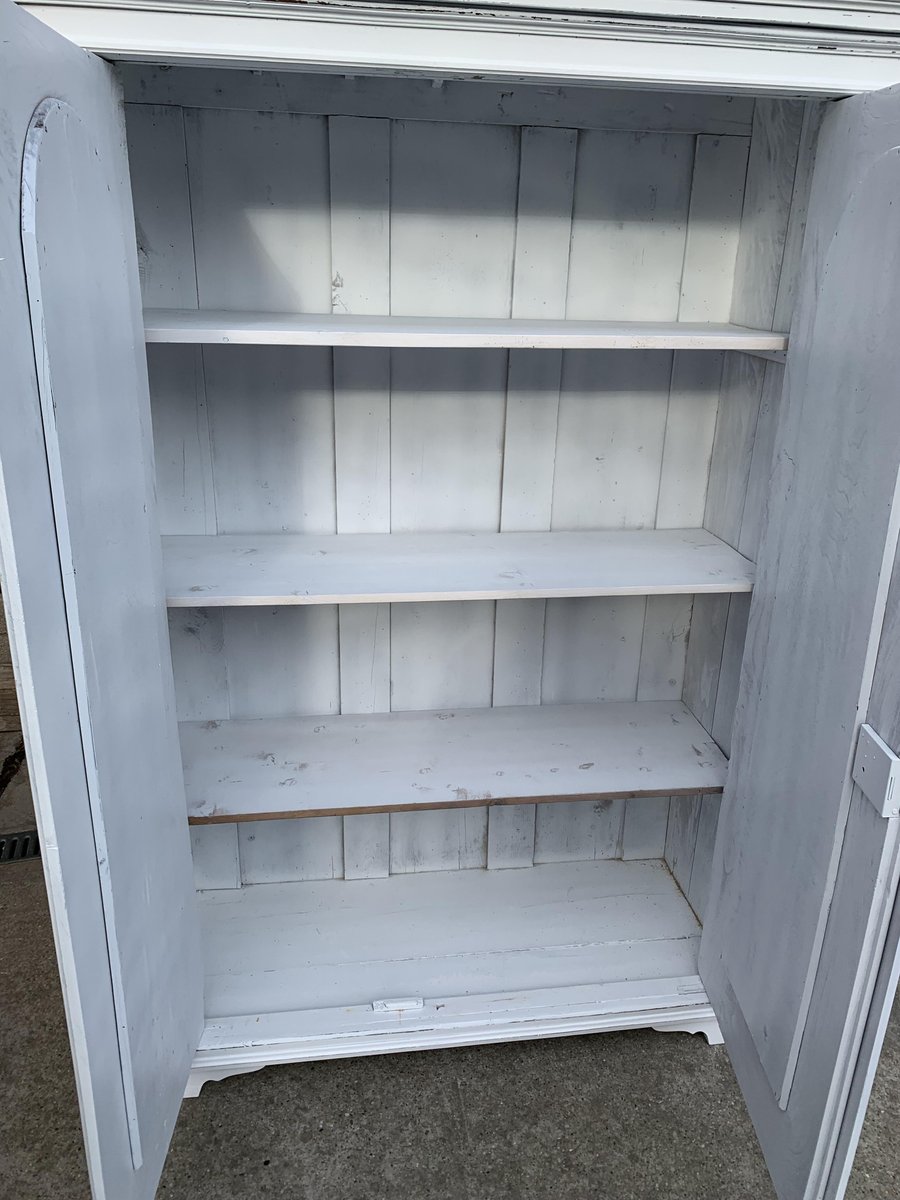 Vintage Painted Wooden Wardrobe for sale at Pamono