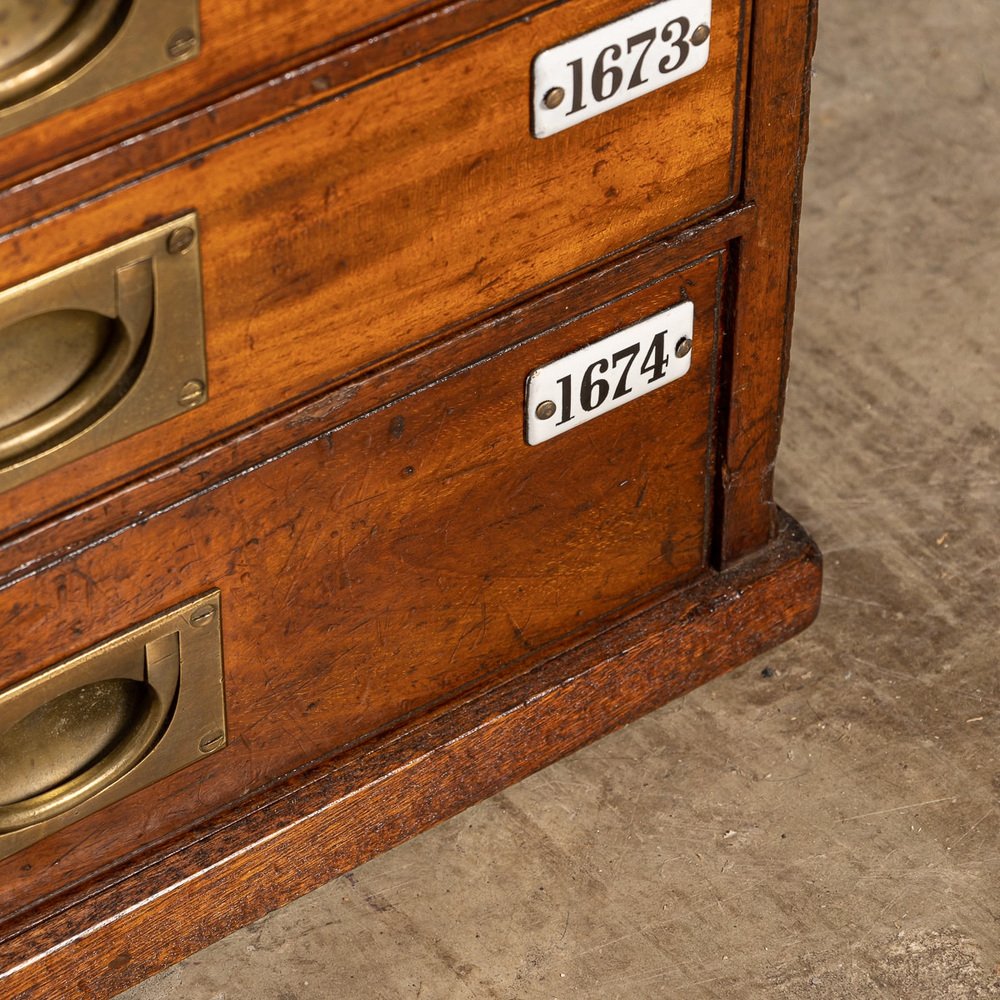 19th Century Victorian in Mahogany 24 Bank Drawers, 1890s for sale at ...