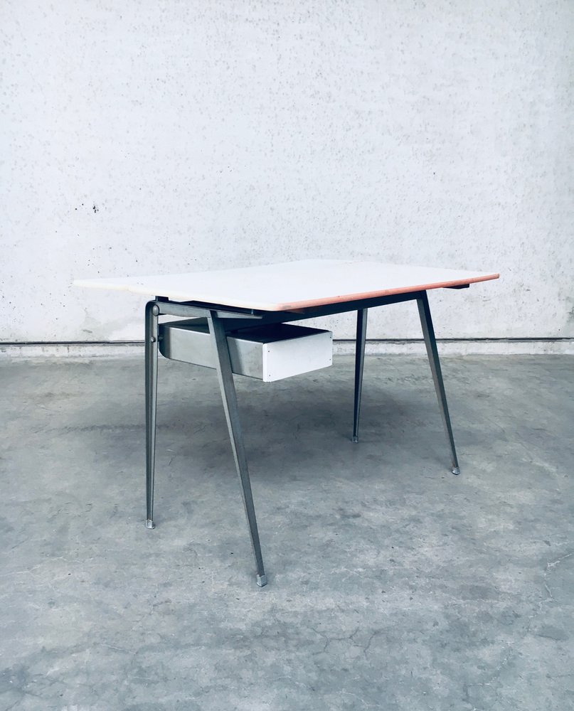 Dutch Industrial Desk attributed to Wim Rietveld for Ahrend De Cirkel ...