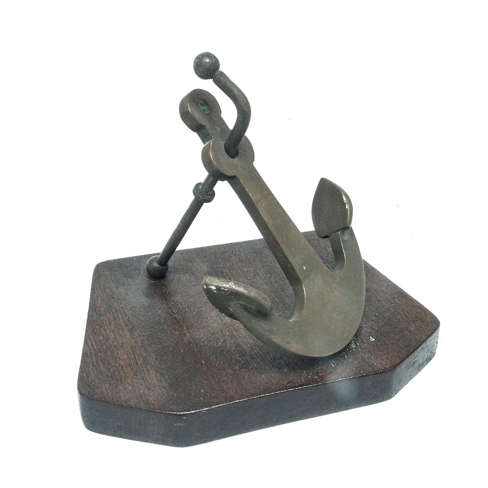 Art Deco Clock Stand, Poland, 1950s for sale at Pamono