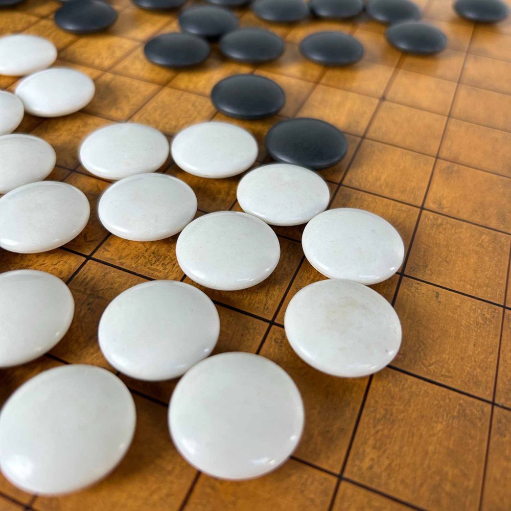 Go Game Board Goban Kaya, Japan, 1930s, Set of 3 for sale at Pamono