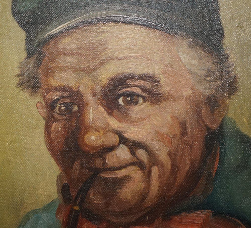 Dutch Artist, Fisherman Smoking a Pipe, Oil on Canvas, 19th Century ...