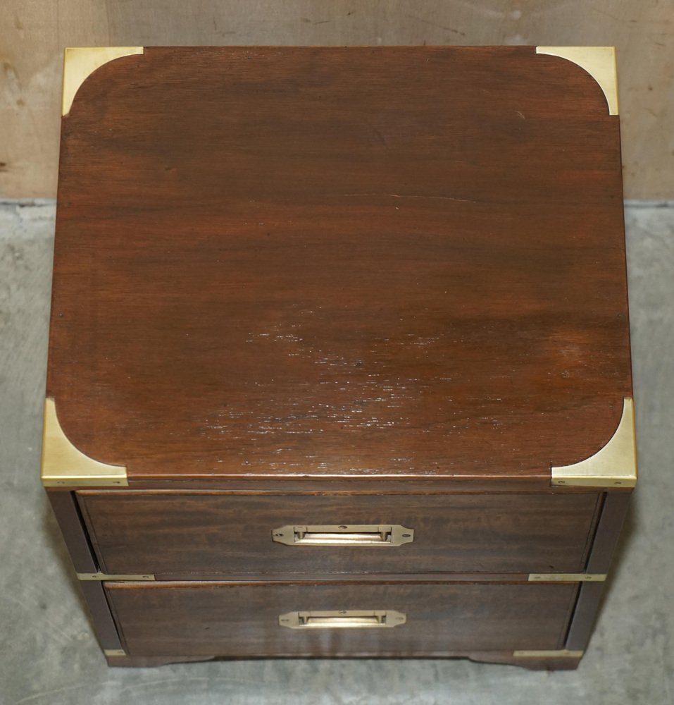 Kennedy Military Campaign Bedside Table Drawers from Harrods London ...