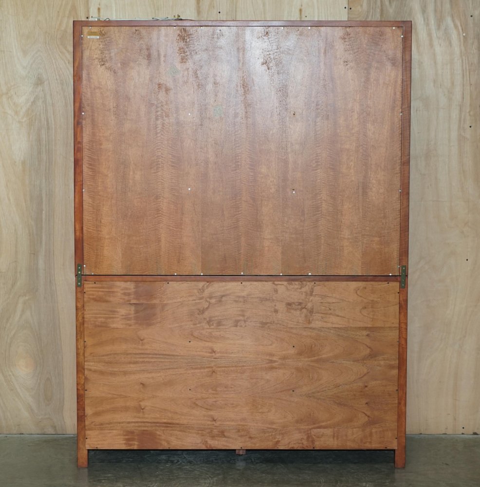 Vintage Triple Spotlight Military Campaign Library Bookcase for sale at ...