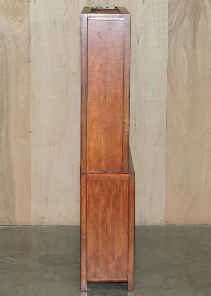 Vintage Triple Spotlight Military Campaign Library Bookcase for sale at ...