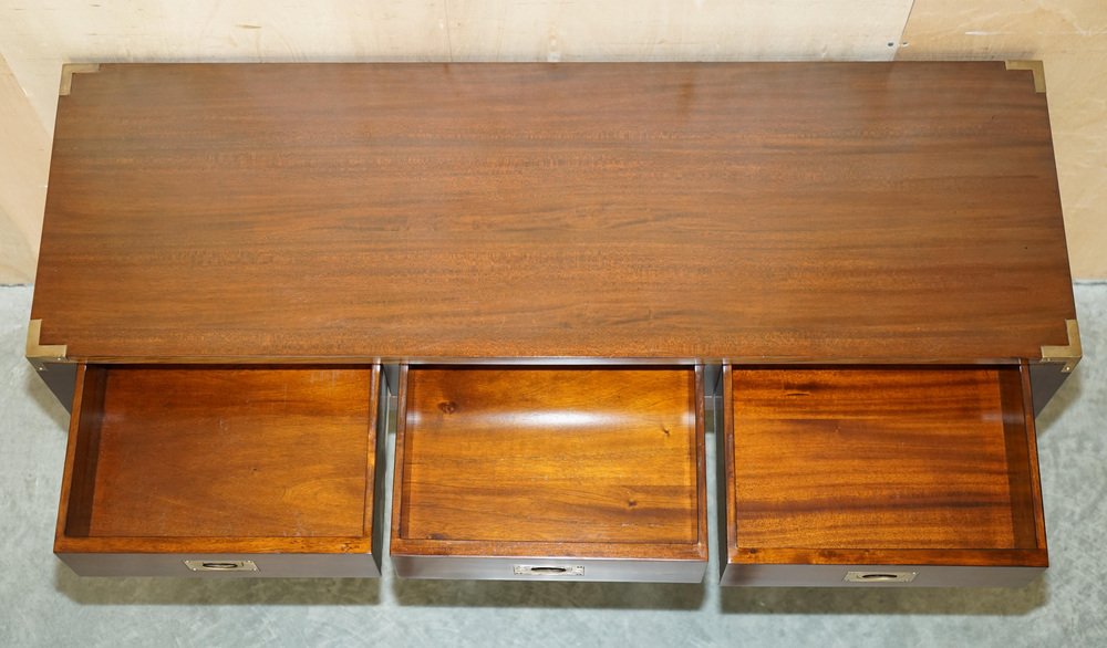 Vintage Military Campaign Console Table from Harrods Kennedy for sale ...