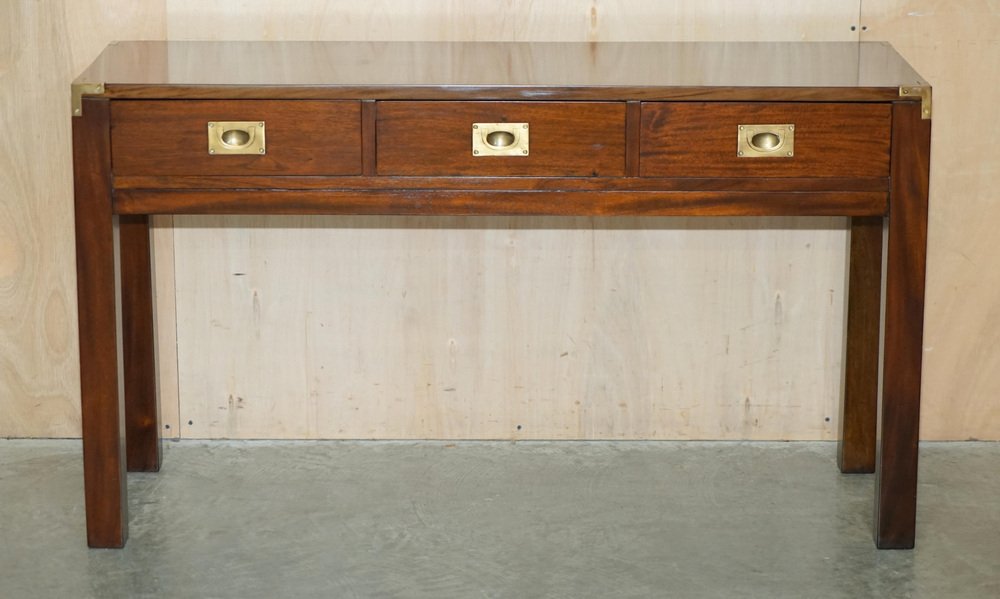 Vintage Military Campaign Console Table from Harrods Kennedy for sale ...
