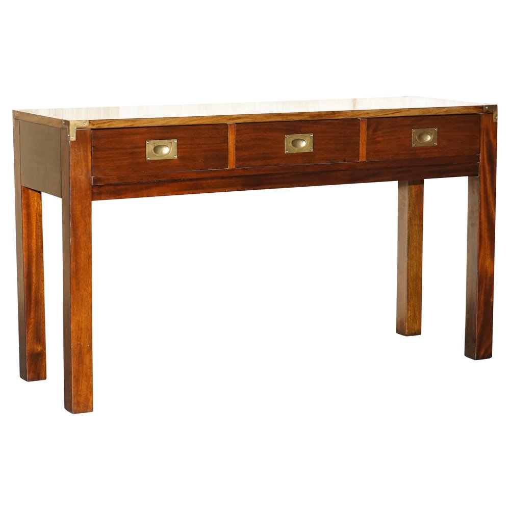 Vintage Military Campaign Console Table from Harrods Kennedy for sale ...