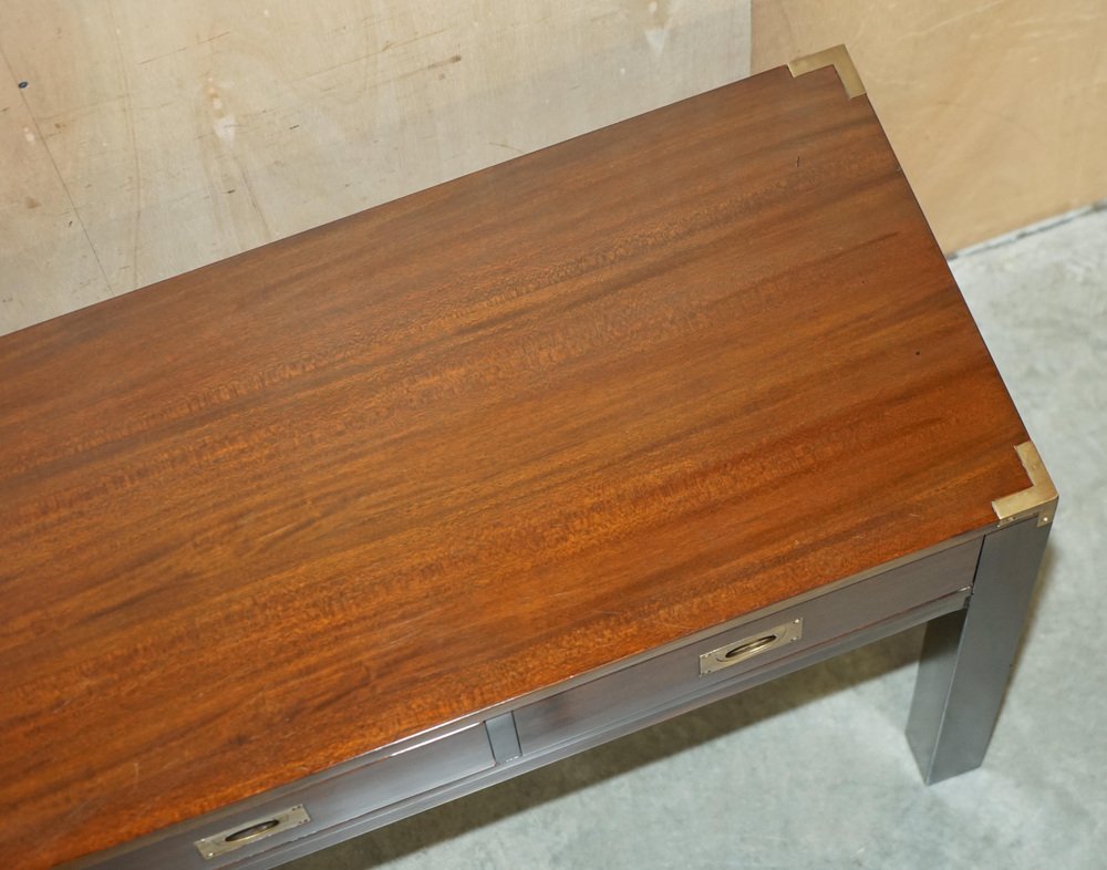 Vintage Military Campaign Console Table from Harrods Kennedy for sale ...