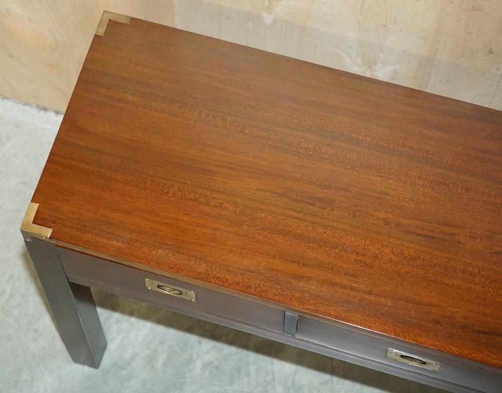 Vintage Military Campaign Console Table from Harrods Kennedy for sale ...