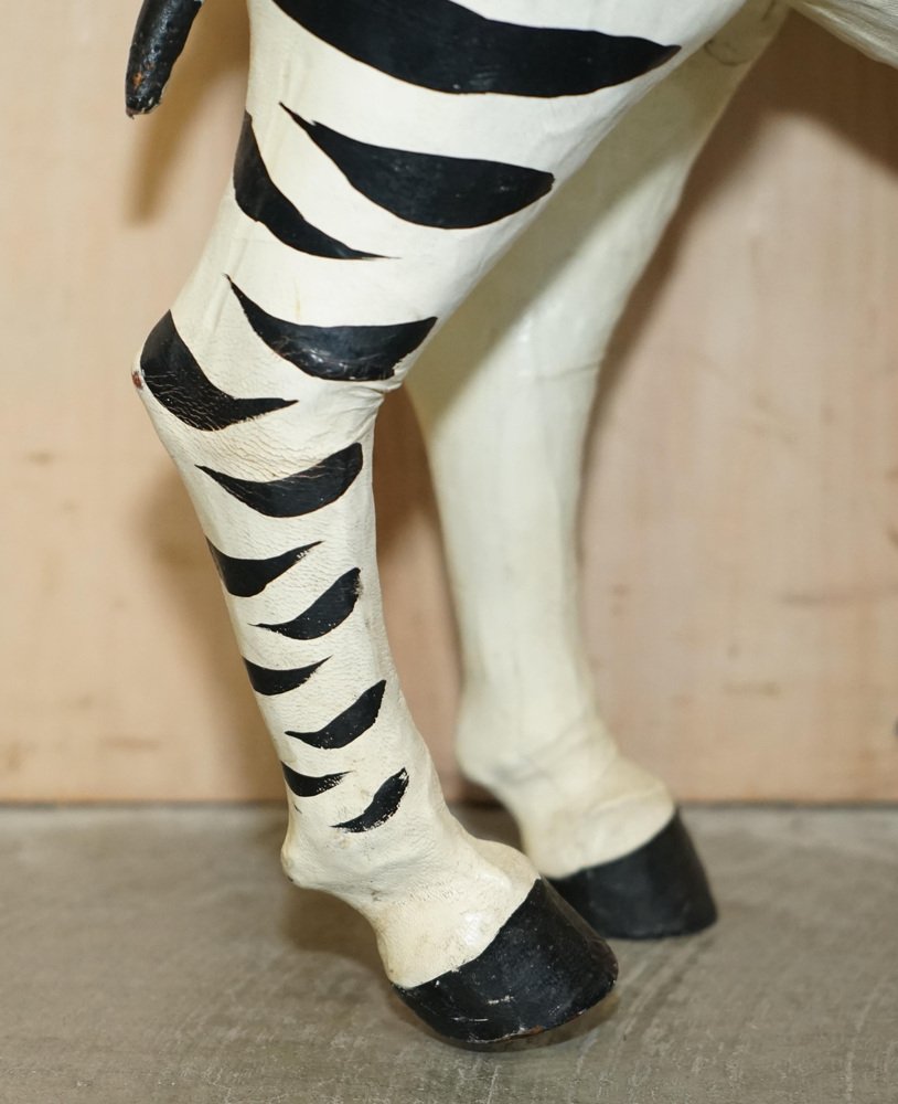 Large Zebra Stool from Libertys London, 1930s for sale at Pamono
