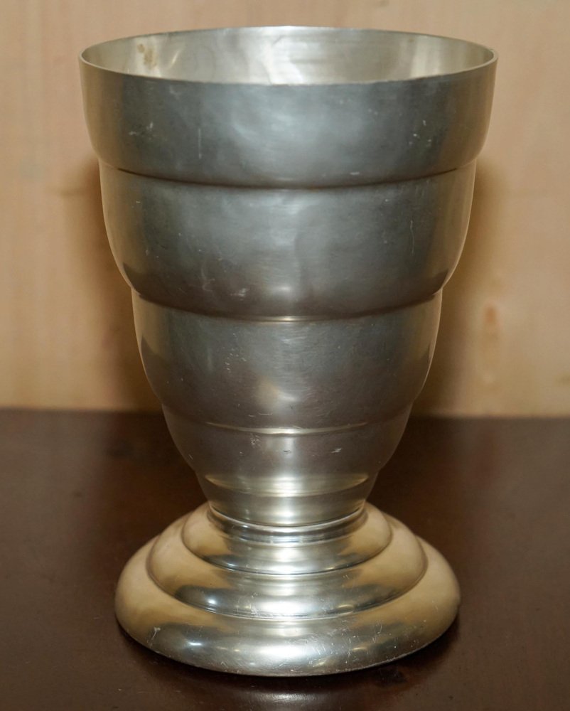 Art Deco Silver Plated Champagne Wine Bucket, 1920s for sale at Pamono
