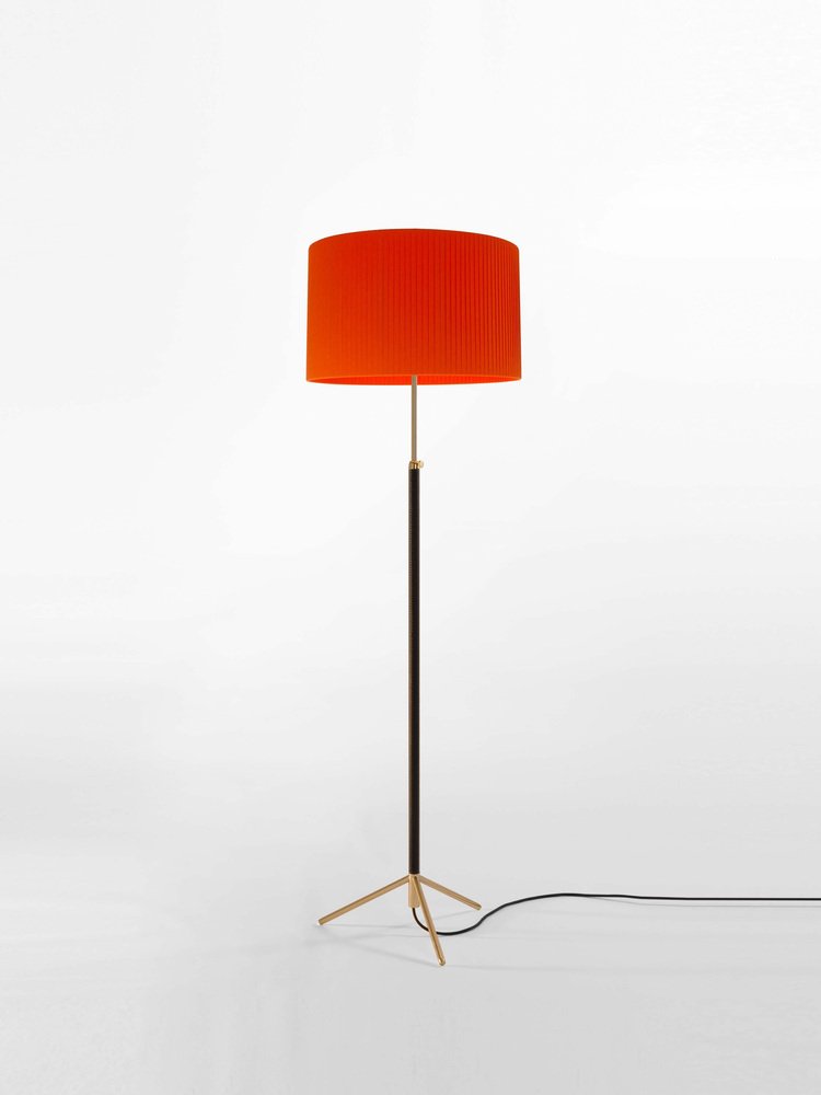 Pie De Salón G2 Floor Lamp in Red and Brass by Jaume Sans for sale at ...