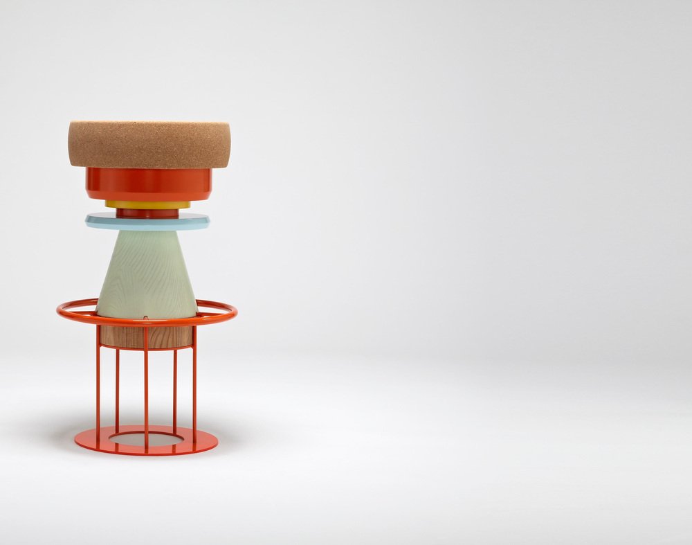 Colorful Tembo Stool by Note Design Studio for sale at Pamono