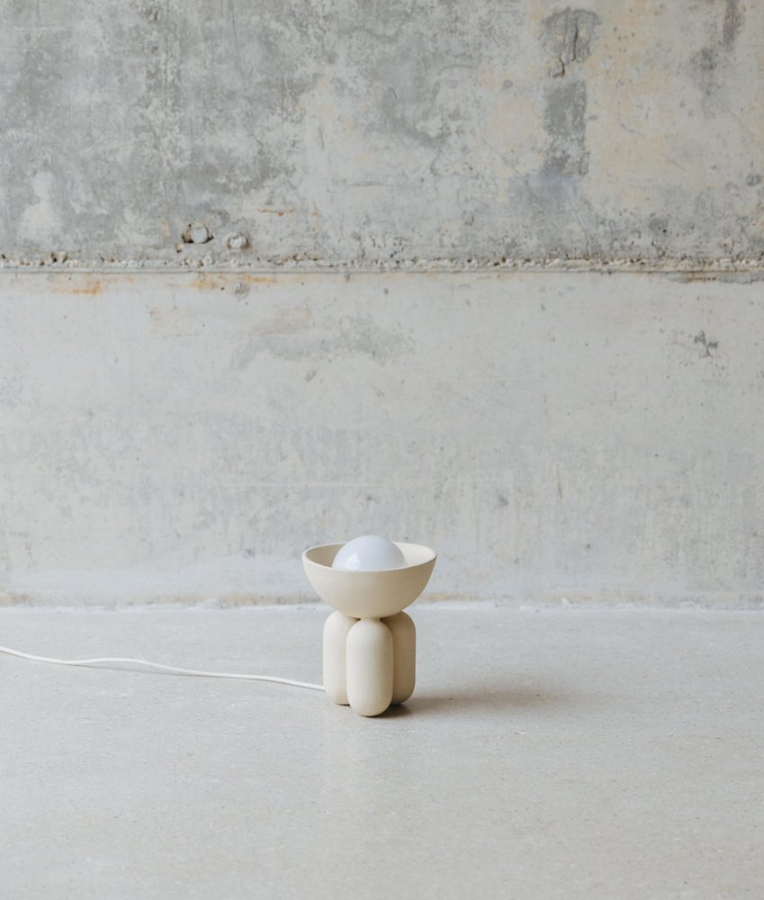 Small Almond Moor Half Sphere Lamp by Lisa Allegra for sale at Pamono