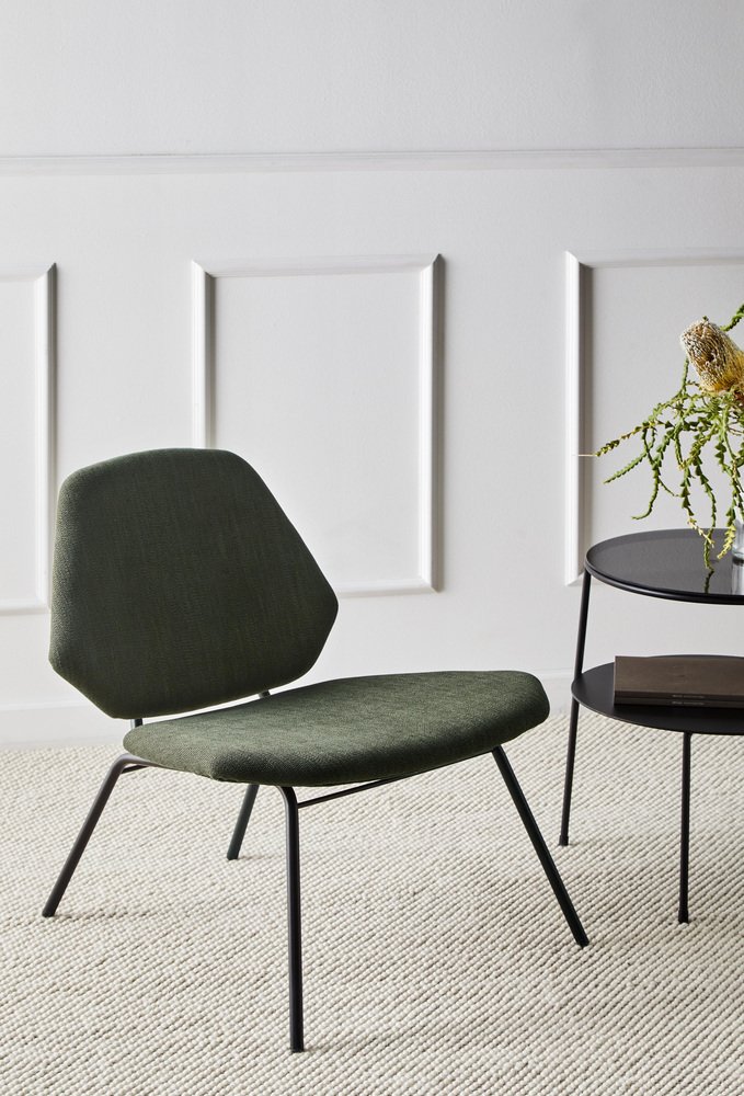 Lean Dusty Green Lounge Chair by Nur Design for sale at Pamono
