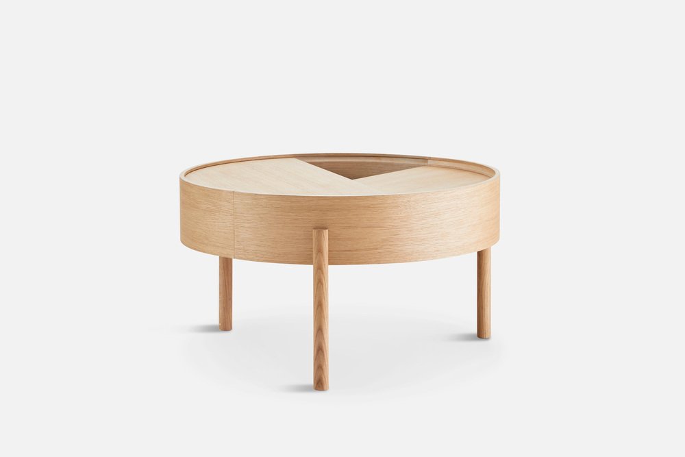 Oiled Oak Arc Coffee Table 66 by Ditte Vad and Julie Bertrup for sale at Pamono