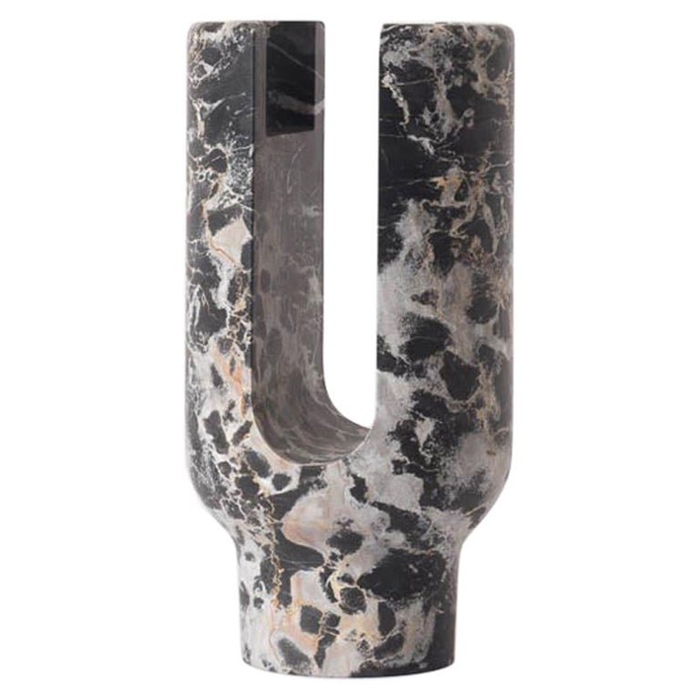 Portoro Lyra Candleholder by Dan Yeffet for sale at Pamono