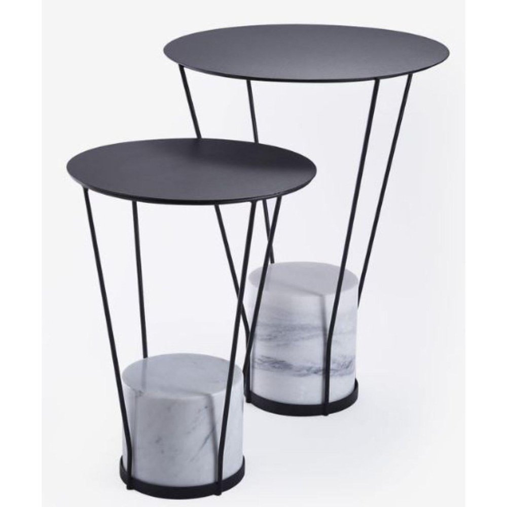 Small Lest Coffee Table with Marble Base by Radar for sale at Pamono