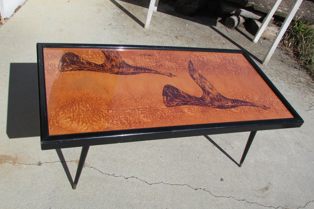 Living Room Table from Hugues Poignant, 1970s for sale at Pamono