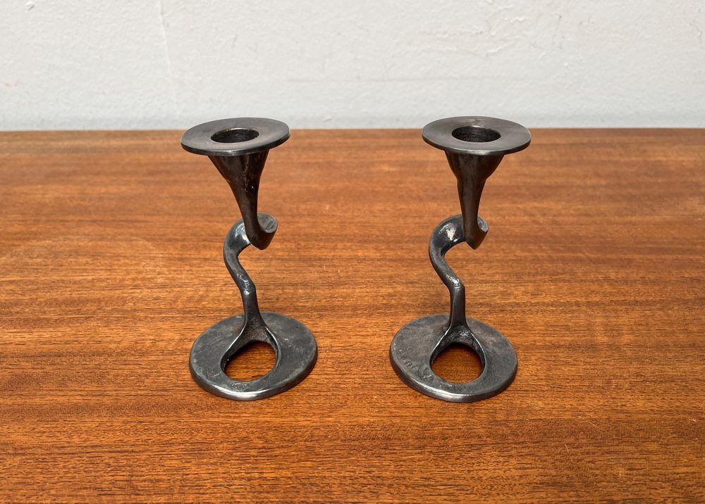 Mid-Century Italian Brutalist Amadeus Series Candleholder by Kurt Jesch ...