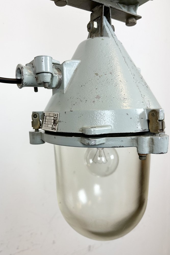 Industrial Cast Aluminium Explosion Proof Lamp from Elektrosvit, 1970s ...
