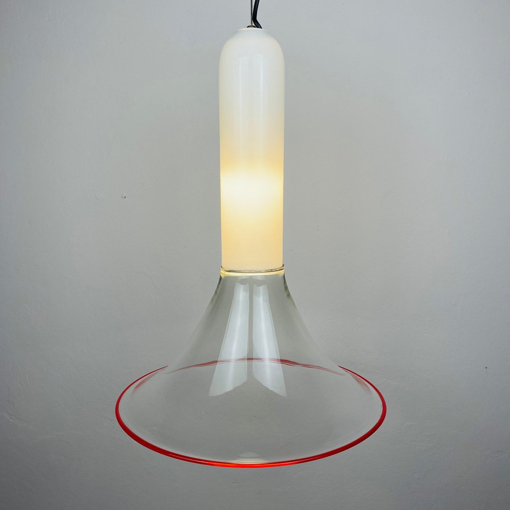 Samanta Pendant Lamp in Murano Glass attributed to Roberto Pamio for Leucos, Italy, 1970s for ...