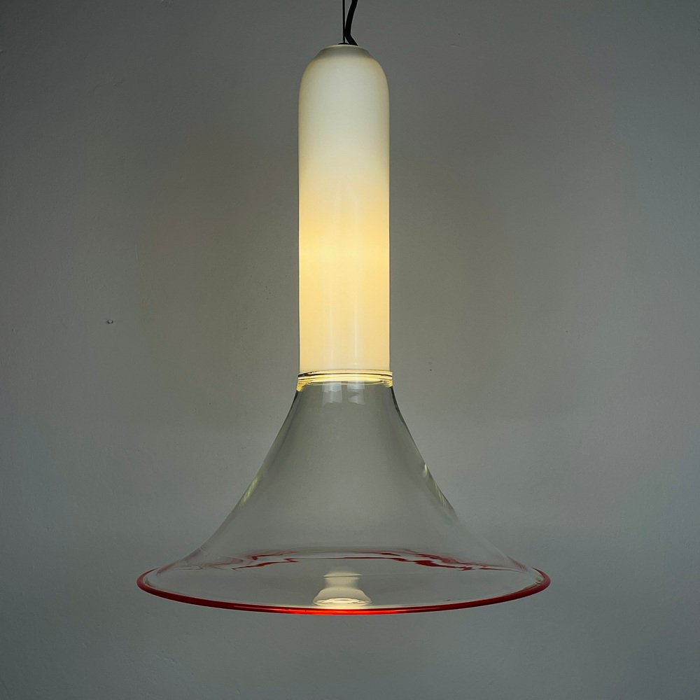 Samanta Pendant Lamp in Murano Glass attributed to Roberto Pamio for Leucos, Italy, 1970s for ...
