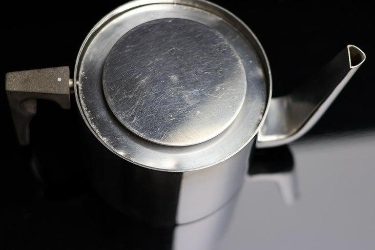 Mid-Century Cylinda Tea Pot and Stove by Arne Jacobsen for Stelton ...