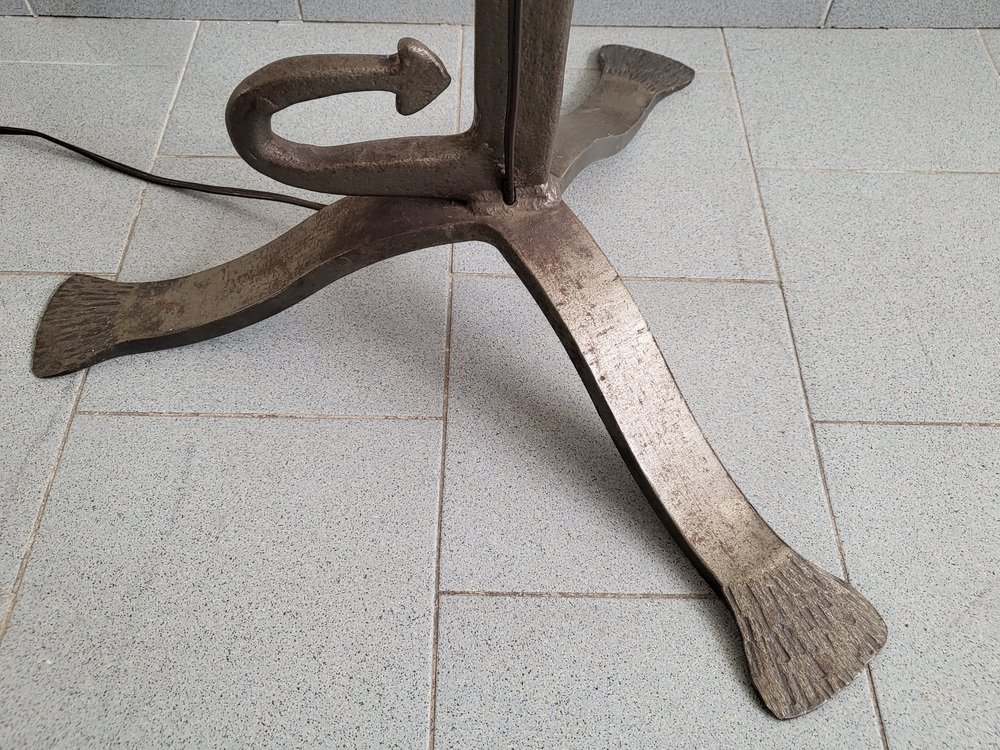 French Brutalist Chain & Arrows Floor Lamp in Iron, 1970s for sale at ...