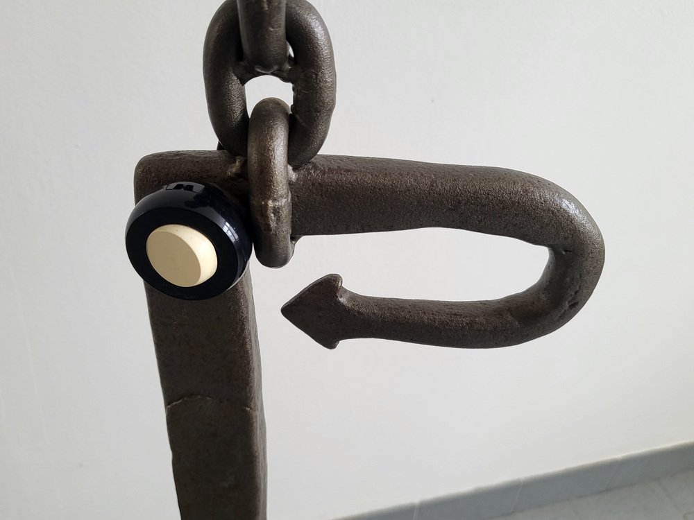 French Brutalist Chain & Arrows Floor Lamp in Iron, 1970s for sale at ...