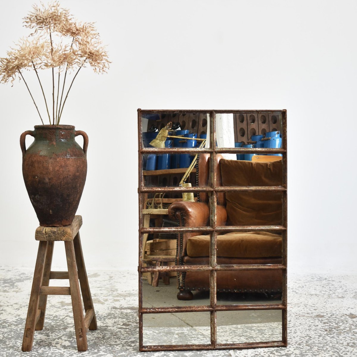 Vintage Window Mirror, 1950s for sale at Pamono