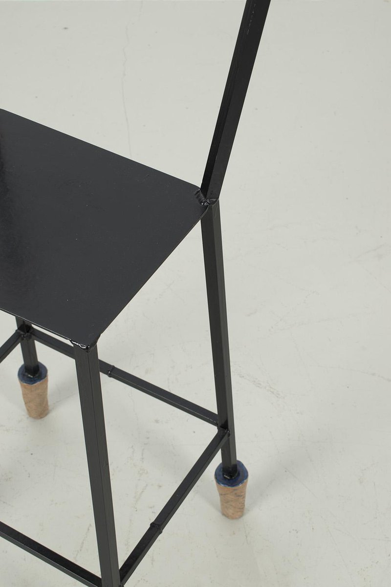 Vintage Art Stool in Metal for sale at Pamono