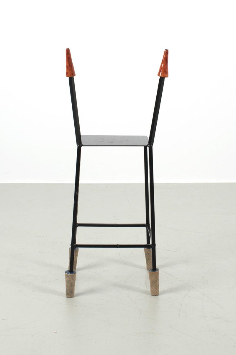 Vintage Art Stool in Metal for sale at Pamono